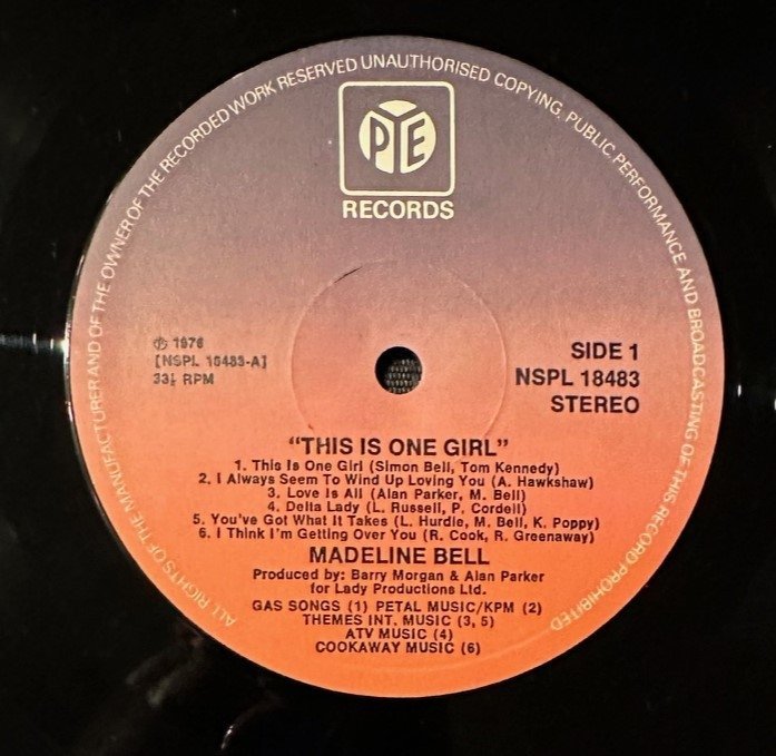 Madeline Bell ?– This Is One Girl, vinyl LP skiva | Köp på Tradera ...