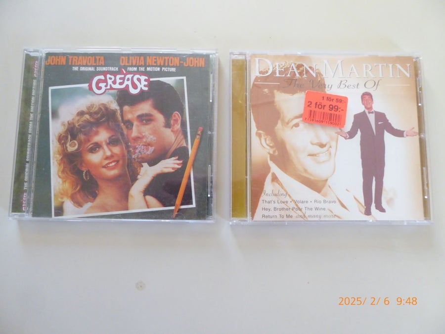 2 cd DEAN MARTIN THE VERY BEST OF, GREASE OLIVI.. | Köp på Tradera ...