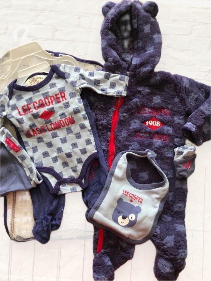 Lee Cooper Baby Set body byxor overall mössa va.. | Köp på Tradera ...