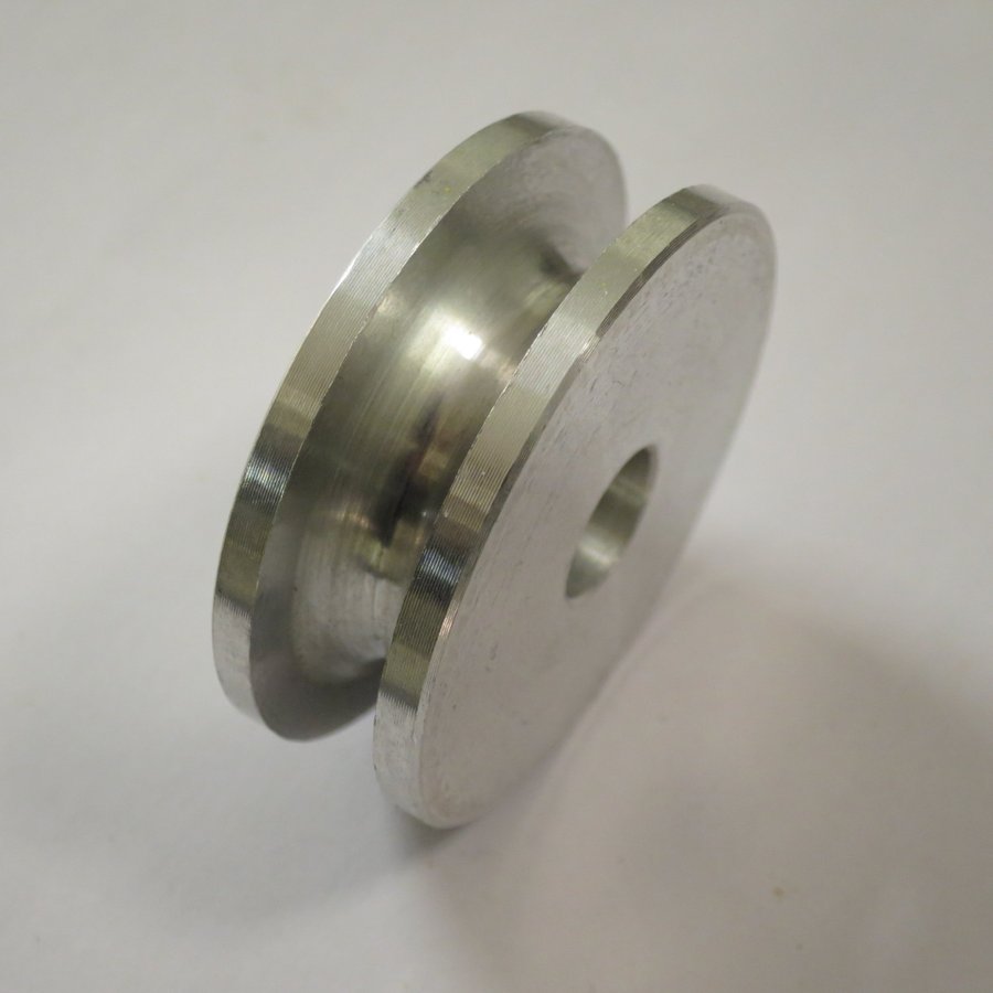 Linhjul 50mm aluminium, vajerhjul, wirehjul, brythjul, rulle ...