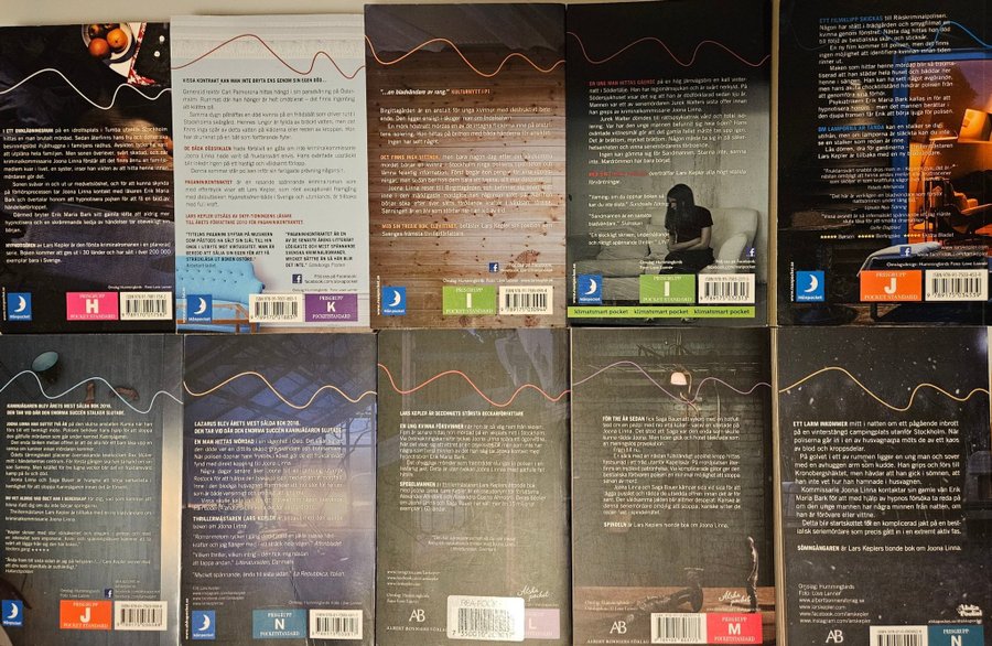 Lars Kepler - Hela serien "10 Pocketböcker" | Köp på Tradera (710800610)