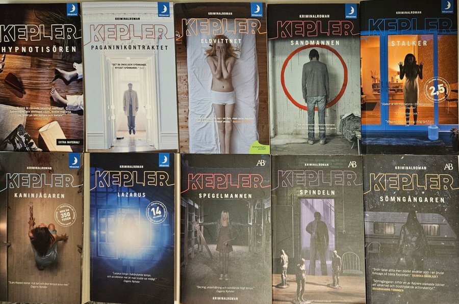 Lars Kepler - Hela serien "10 Pocketböcker" | Köp på Tradera (710800610)