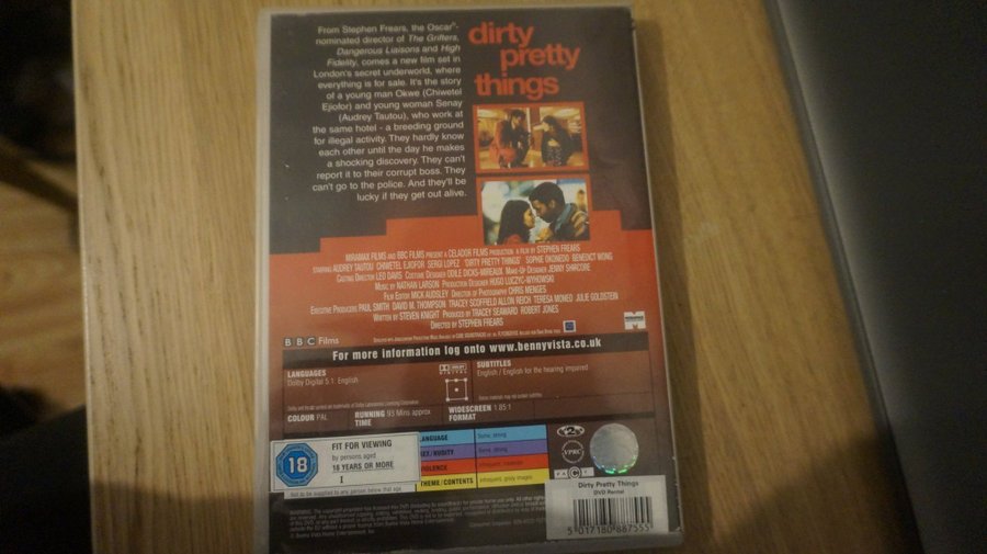 Dirty Pretty Things Audrey Tautou Chiwetel Ejio.. | Köp på Tradera ...