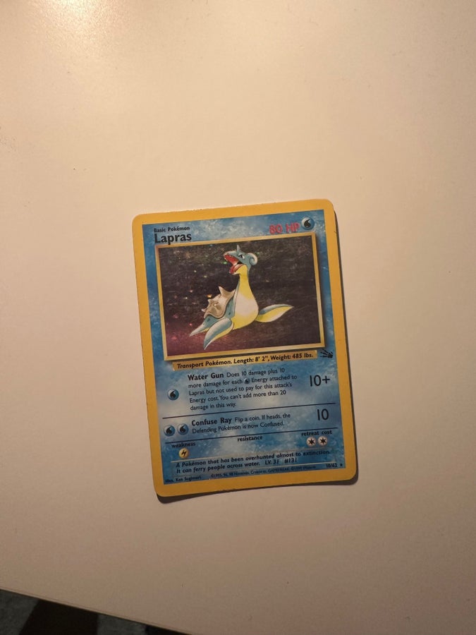 Lapras 10/62 Fossil Pokemonkort | Köp på Tradera (736857790)