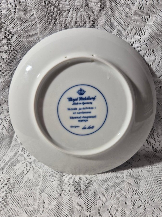 Jultallrik Julen 1979 Royal Heidelberg | Köp på Tradera (706233059)