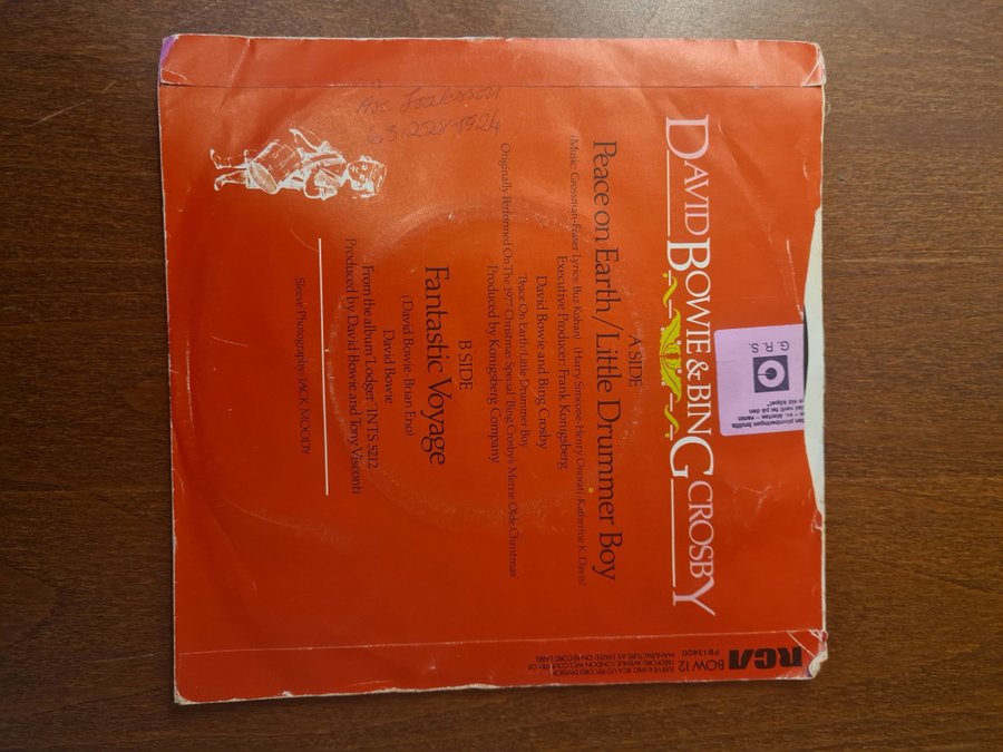 David Bowie & Bing Crosby - Peace on Earth / Li.. | Köp på Tradera ...