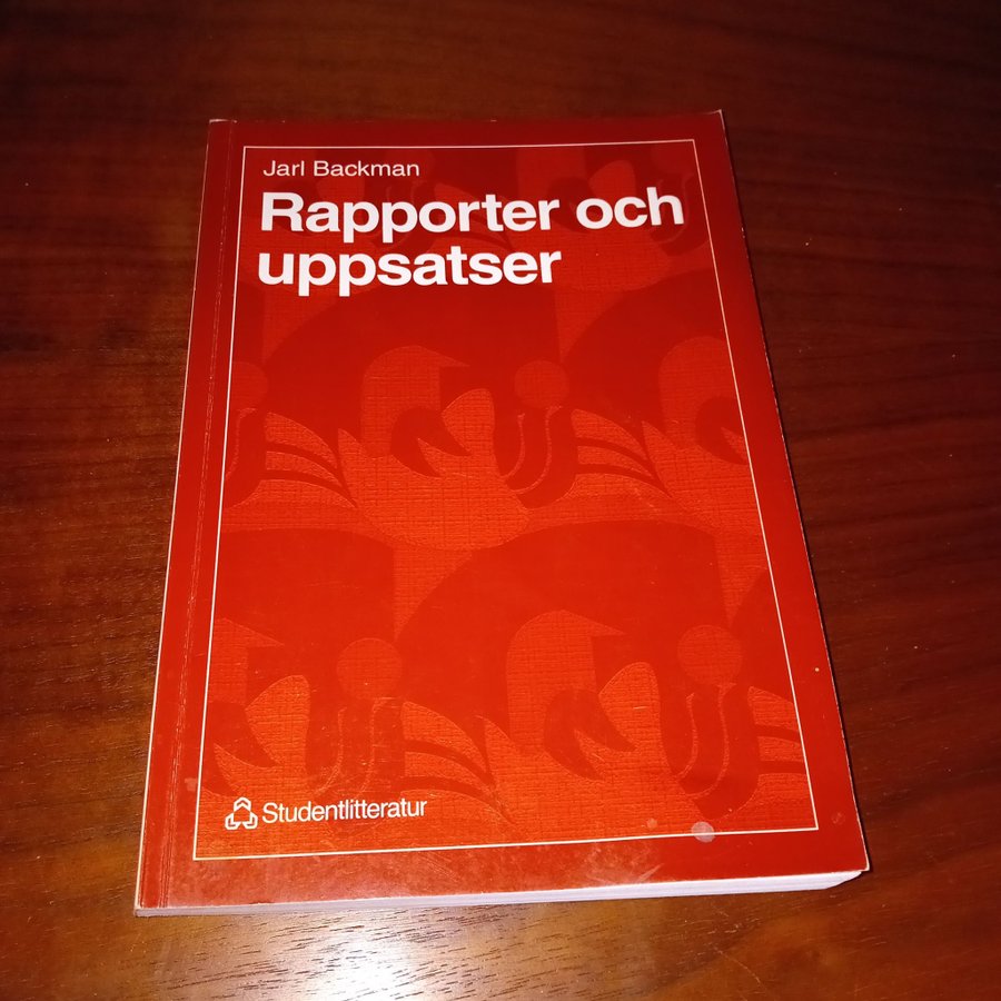 Rapporter och uppsatser - Jarl Backman | Köp på Tradera (713206867)
