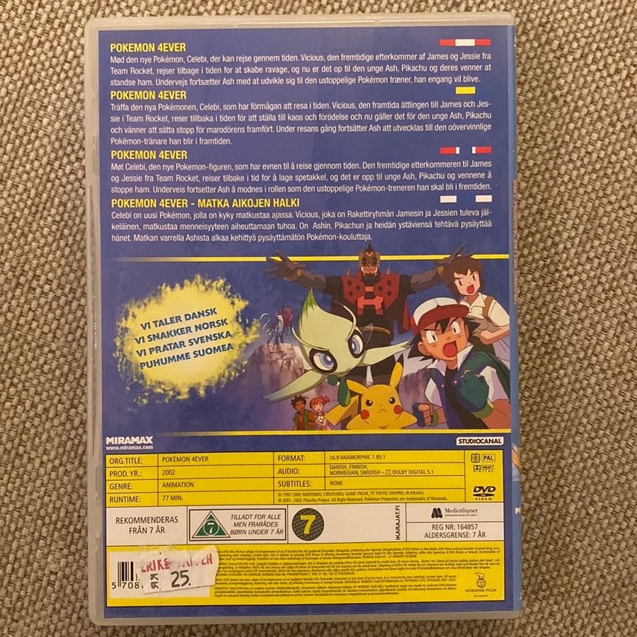 Se produkter som liknar Pokémon 4Ever DVD på Tradera (713334850)