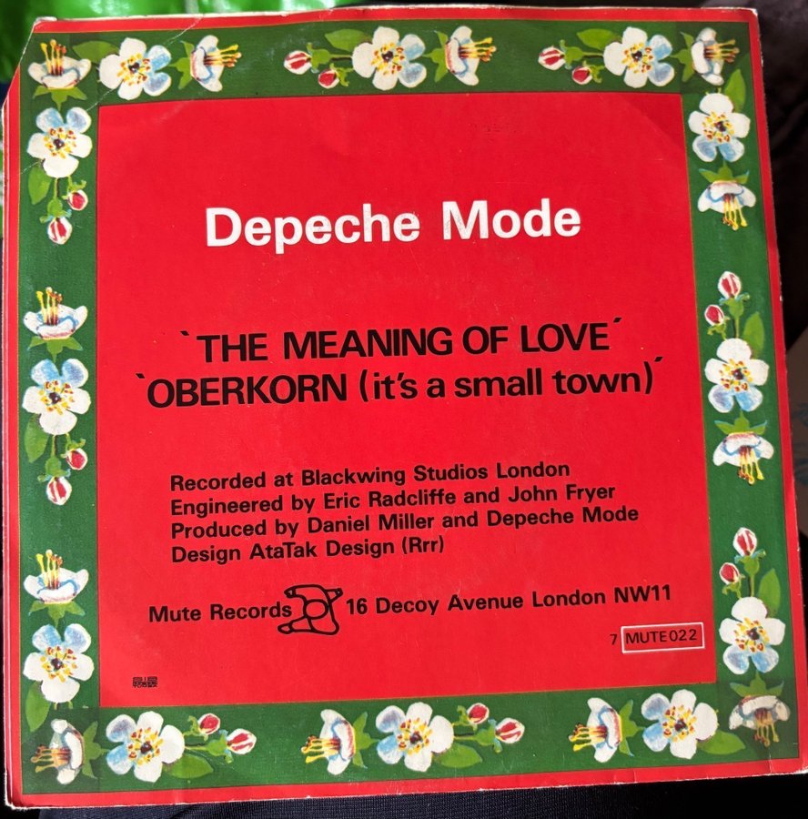 Depeche Mode - The Meaning Of Love - 7" Vinyl S.. | Köp på Tradera ...