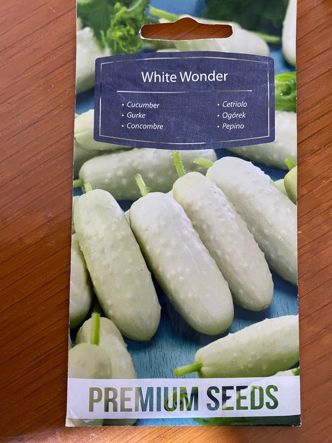 Fröer - Gurka "White Wonder", hela pack 2 gr ( .. | Köp på Tradera ...