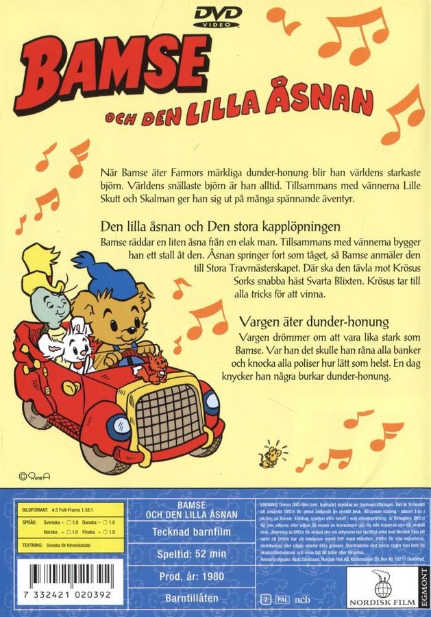 DVD - Bamse - Och Den Lilla Åsn.. | Köp från Kaptenkrok på Tradera (561153782)