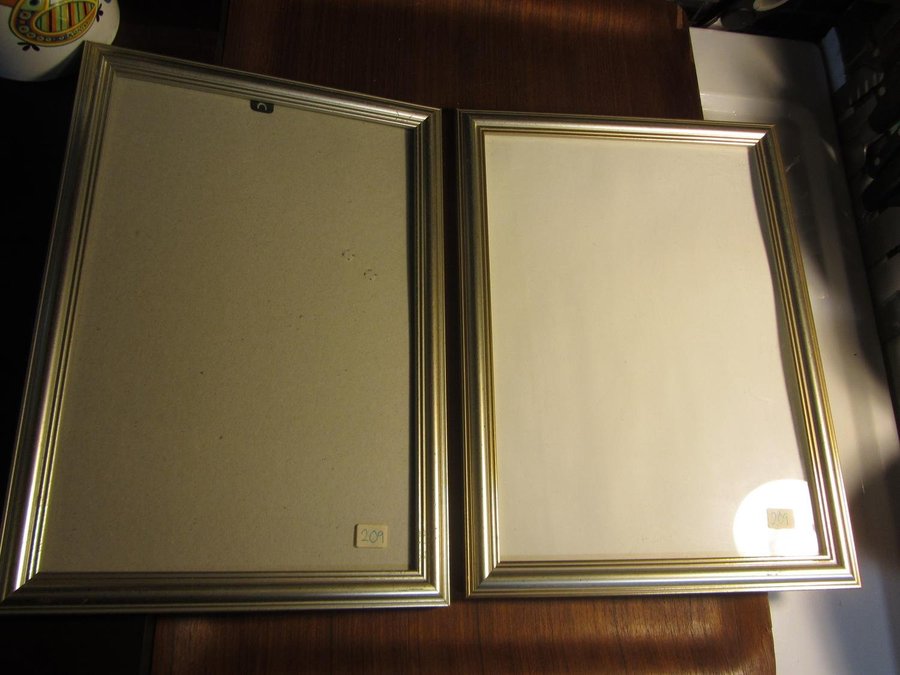 2st A4 Stor Trä Silver Bordsram Ram glas Fotora.. | Köp på Tradera (563797075)