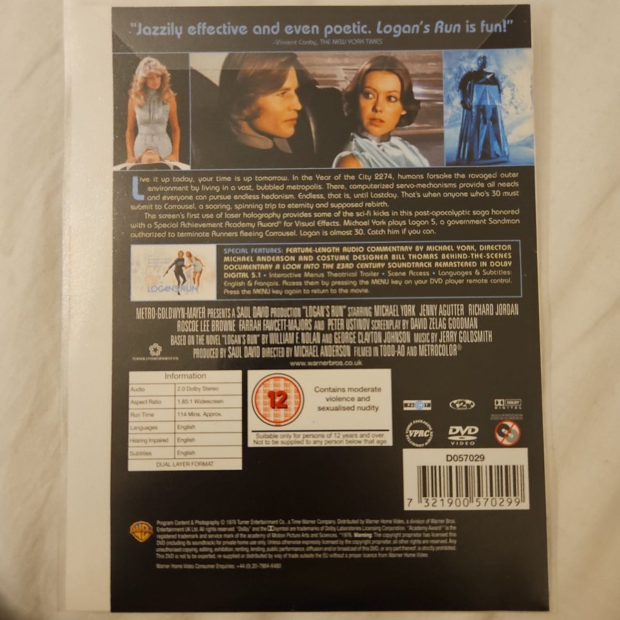 Logan's Run DVD | Köp på Tradera (702020609)