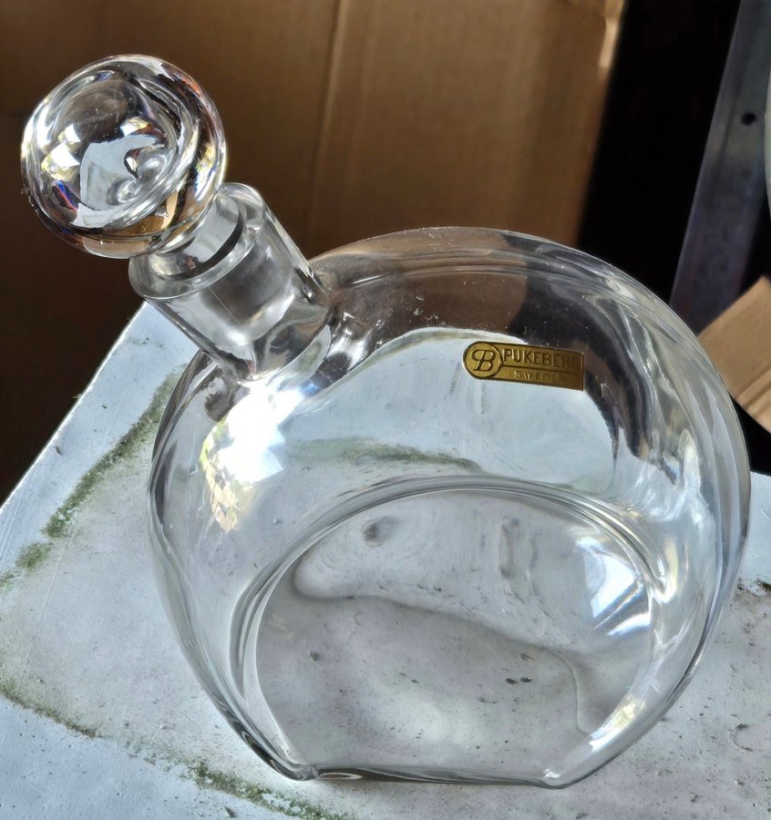 HARALD NOTINI-Karaff med propp,Pukebergs Glasbr.. | Köp på Tradera ...