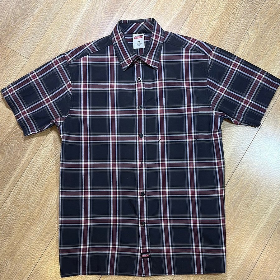 Dickies Men's Size M Short Sleeve Plaid Work Sh.. | Köp på Tradera ...