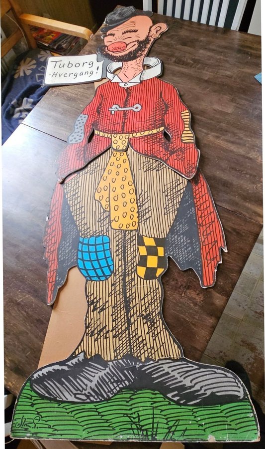 Vintage Stor Tuborg display gubbe | Köp på Tradera (704489737)