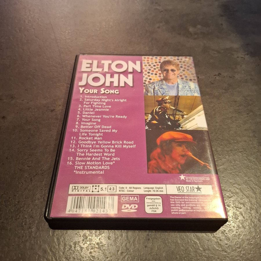 Elton John - Your Song - DVD | Köp på Tradera (712095335)