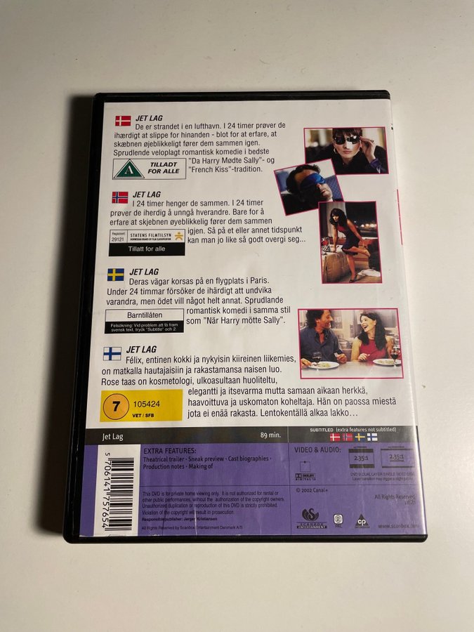 Jet Lag (2002) - DVD - Nordisk utgåva | Köp på Tradera (734286164)