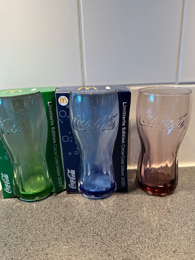 McDonalds Coca-Cola glas 2020 5 st Ovanliga! | Köp på Tradera (711350263)