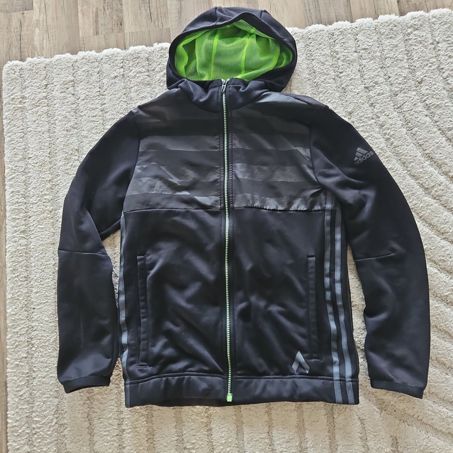 Adidas svart huvtröja/jacka, storlek 164 | Köp på Tradera (734726664)