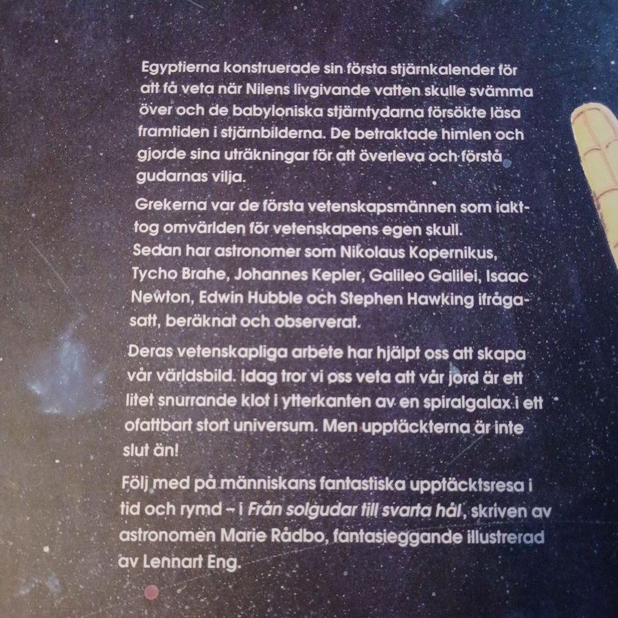 Från solgudar till svarta hål : En rymdhistoria.. | Köp på Tradera ...