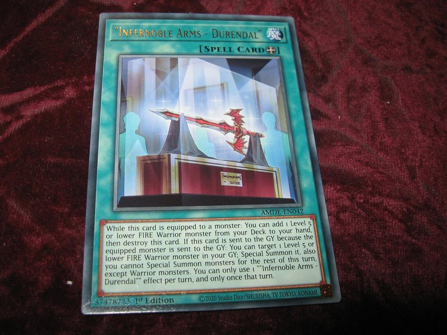 YU-GI-OH INFERNOBLE ARMS - DURENDAL AMDE-EN042 | Köp på Tradera (587498700)