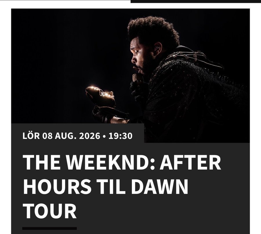 The Weeknd: After Hours Til Dawn Tour | Köp på Tradera (711556543)