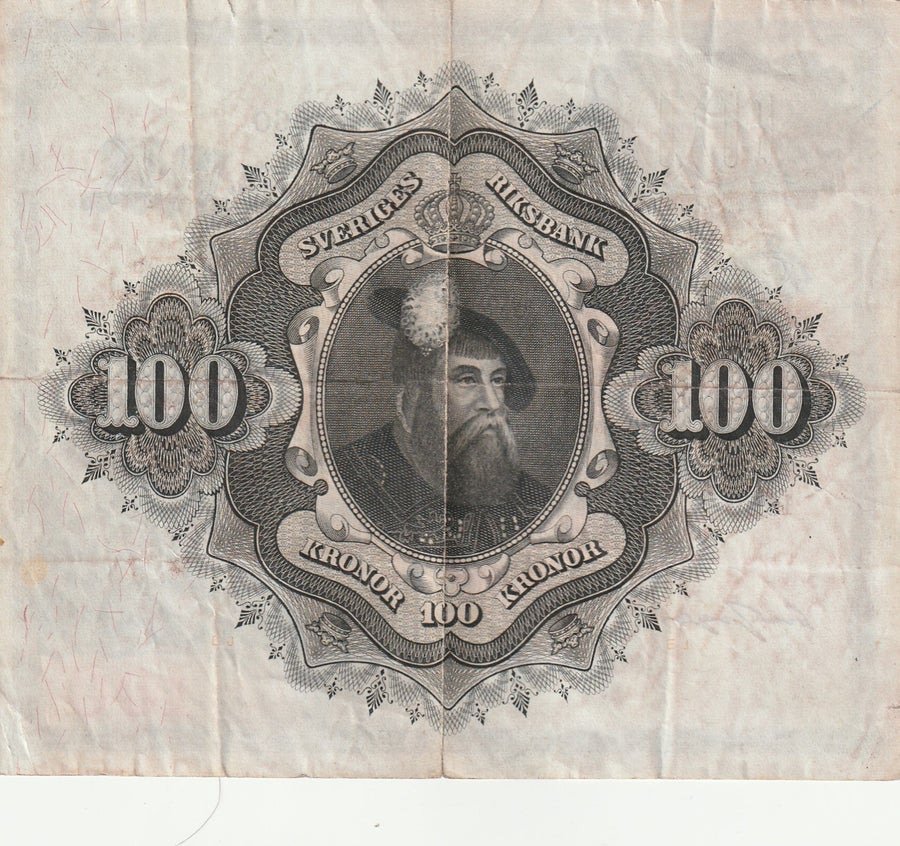 Sedel 100 kronor från 1960, vikt, kvalitet 1 | Köp på Tradera (735939915)