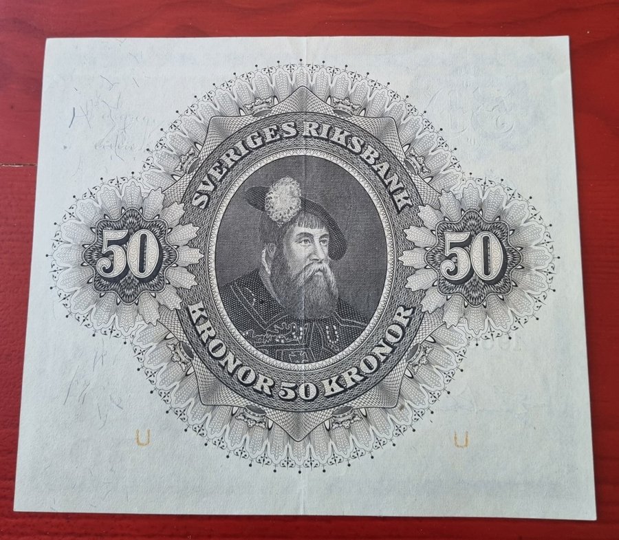 Se produkter som liknar 50 kr sedel 1953.mycket lätt .. på Tradera ...