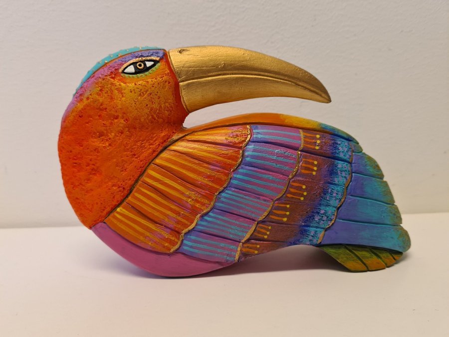 Fantastisk Laurel Burch figurin en fågel, märkt.. | Köp på Tradera ...