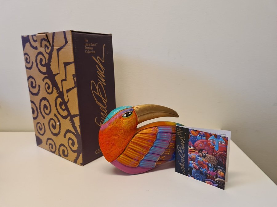 Fantastisk Laurel Burch figurin en fågel, märkt.. | Köp på Tradera ...