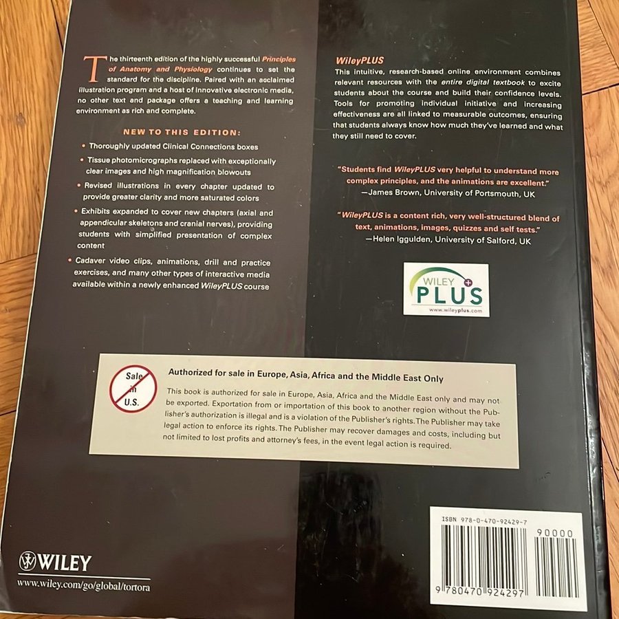 Principles of Anatomy & Physiology av Gerard J... | Köp på Tradera ...