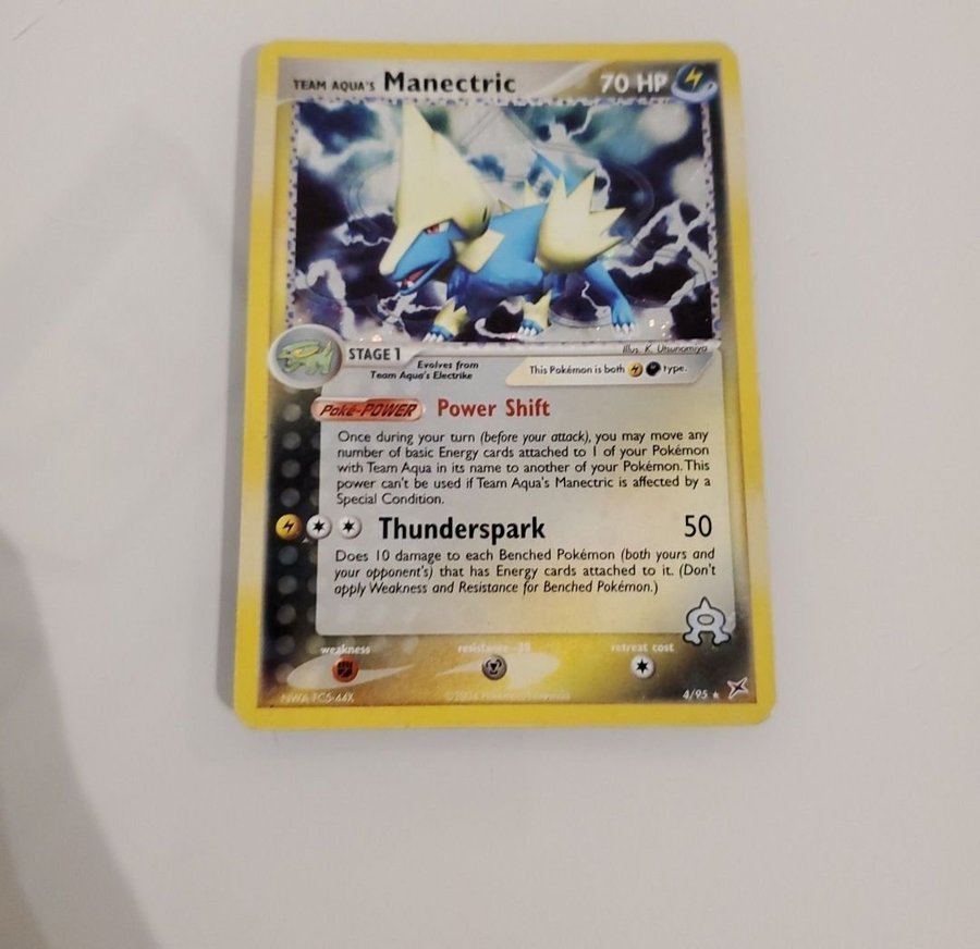 Team Aqua's Manectric - Pokémonkort | Köp på Tradera (711570095)