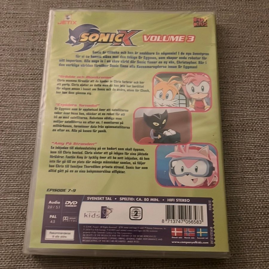 Sonic X Volume 3 - DVD Nytt | Köp på Tradera (698377888)