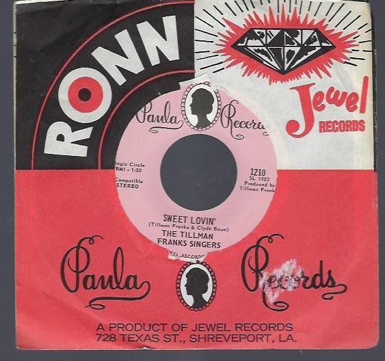 THE TILLMAN FRANK SINGERS MUSIK VINYL SINGEL SK.. | Köp på Tradera ...