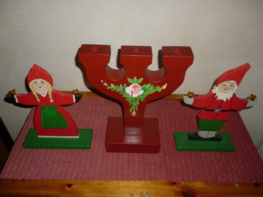 3 st Fina Ljusstakar en Traditionell för 3 ljus.. | Köp på Tradera ...