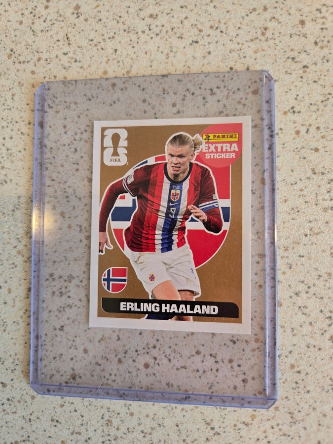 Erling Haaland Panini Extra Sticker FIFA World .. | Köp på Tradera ...
