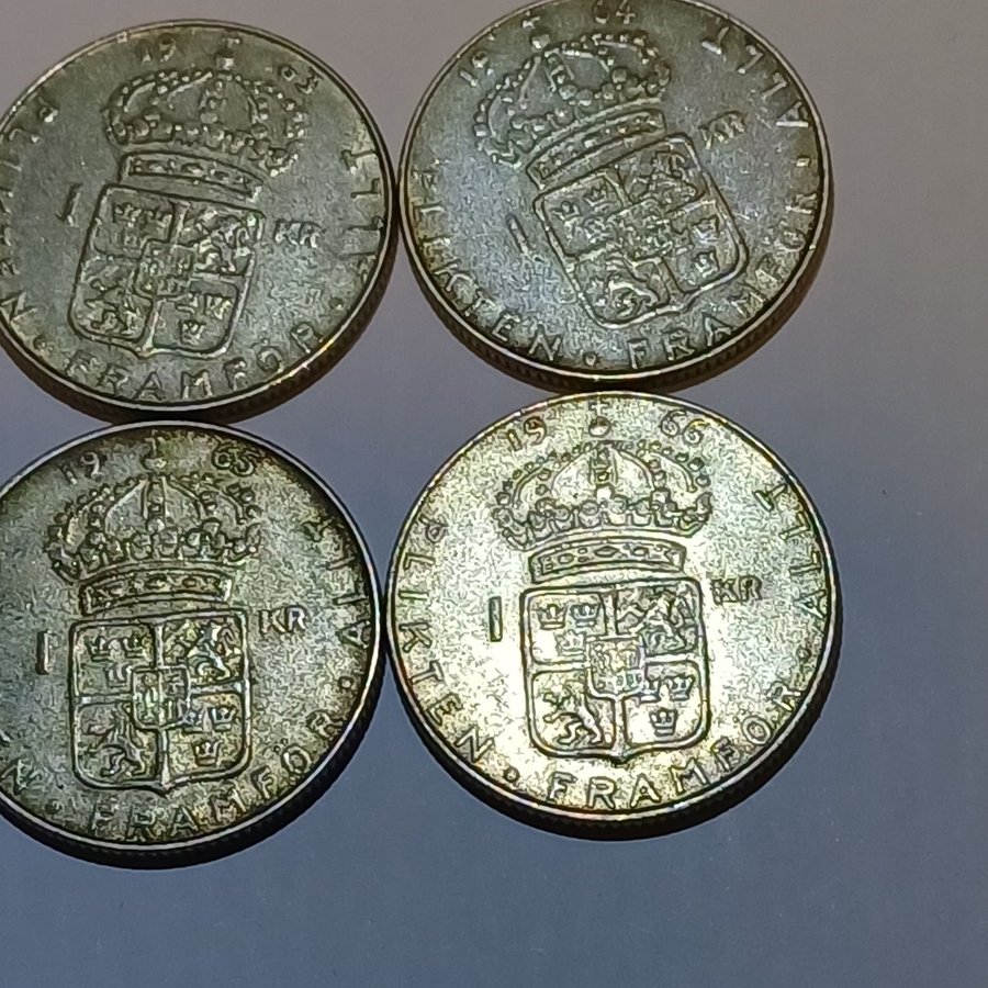 Samling av 1 kronor, Gustaf VI. | Köp på Tradera (702284992)