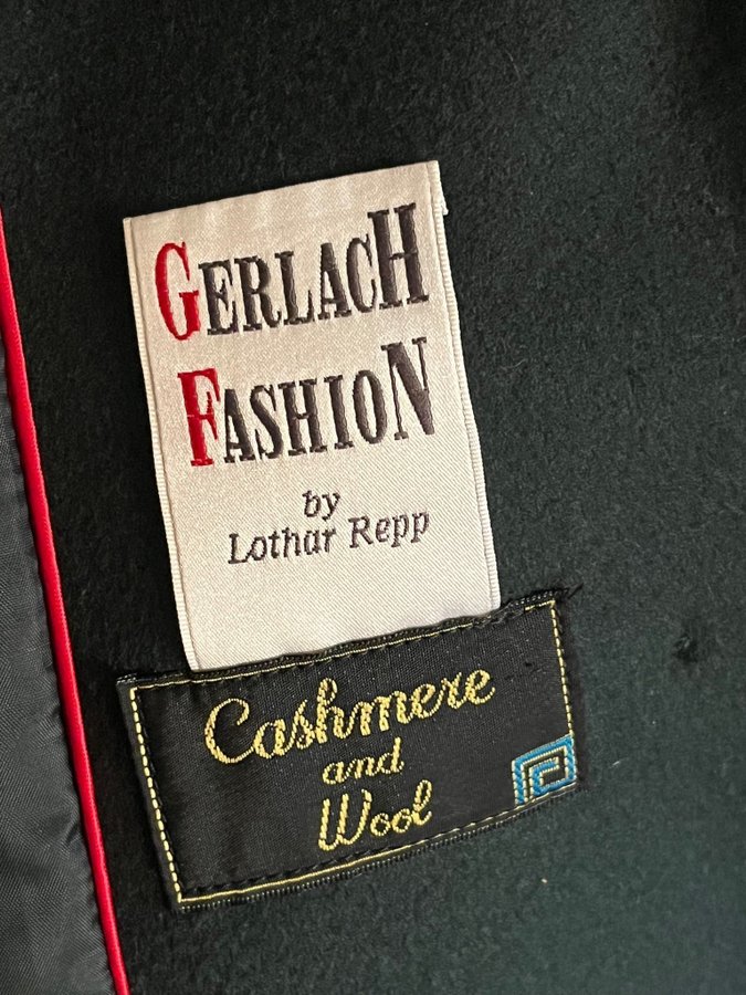 Gerlach Fashion by Lothar Repp, grön ullkappa, .. | Köp på Tradera ...