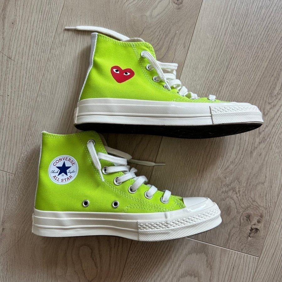 Converse x Comme des Garçons PLAY Chuck 70’s hi.. | Köp på Tradera ...