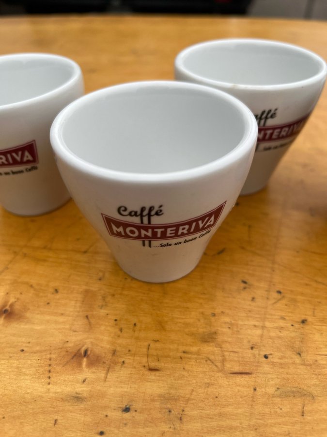 Caffe Monteriva Espresso Koppar OBS ENDAST 3 st | Köp på Tradera ...