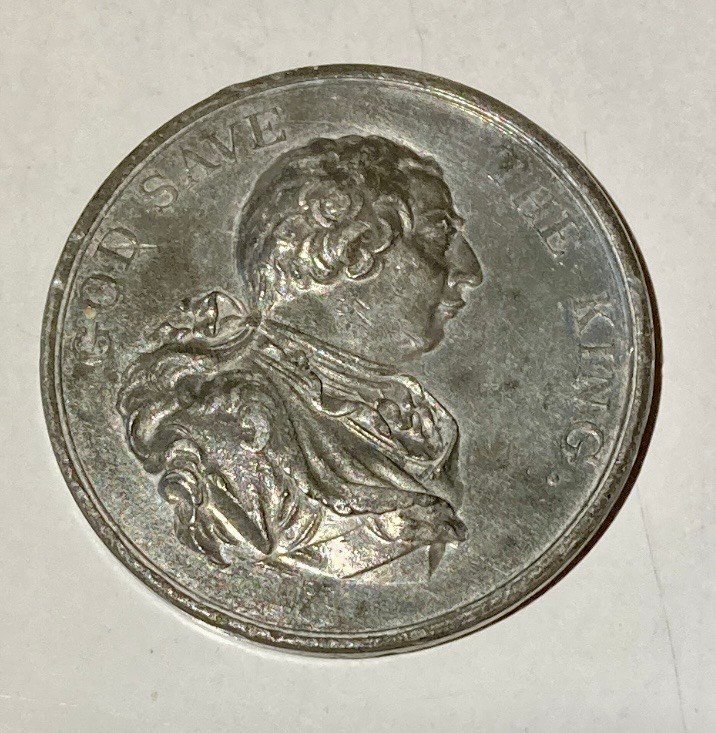 Engelsk medalj med byst av George III från 1809.. | Köp på Tradera ...