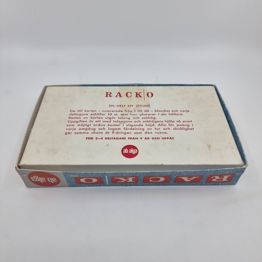 Rack-O / Racko - Komplett Sällskapspel / Kortsp.. | Köp på Tradera ...