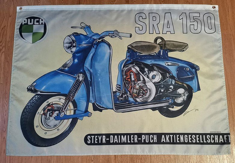 Ny PUCH SRA 150 Flagga Banner 150x90 cm Logga R.. | Köp på Tradera ...