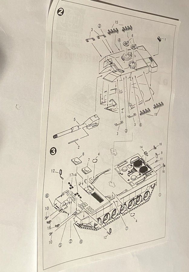 Leopard 2 A5 (strv 122 i Sverige) ,byggsats frå.. | Köp på Tradera ...