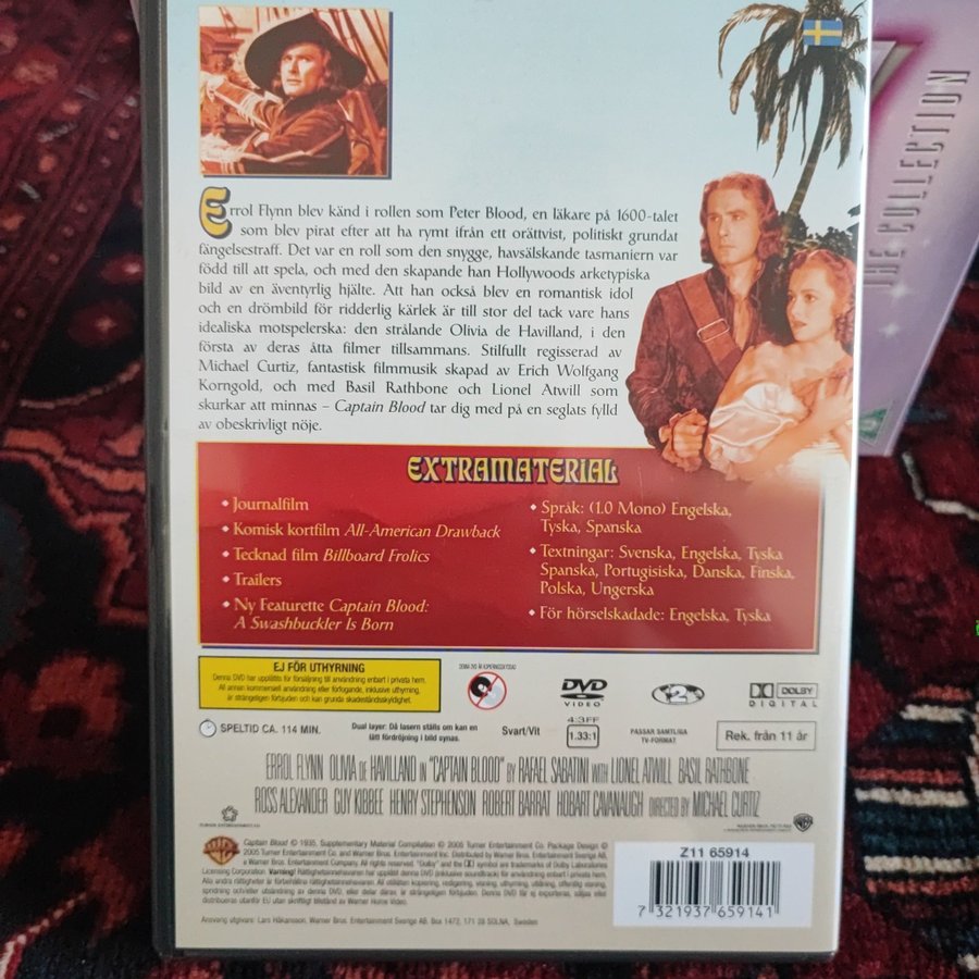 Captain blood Errol Flynn dvd raritet | Köp på Tradera (711356642)