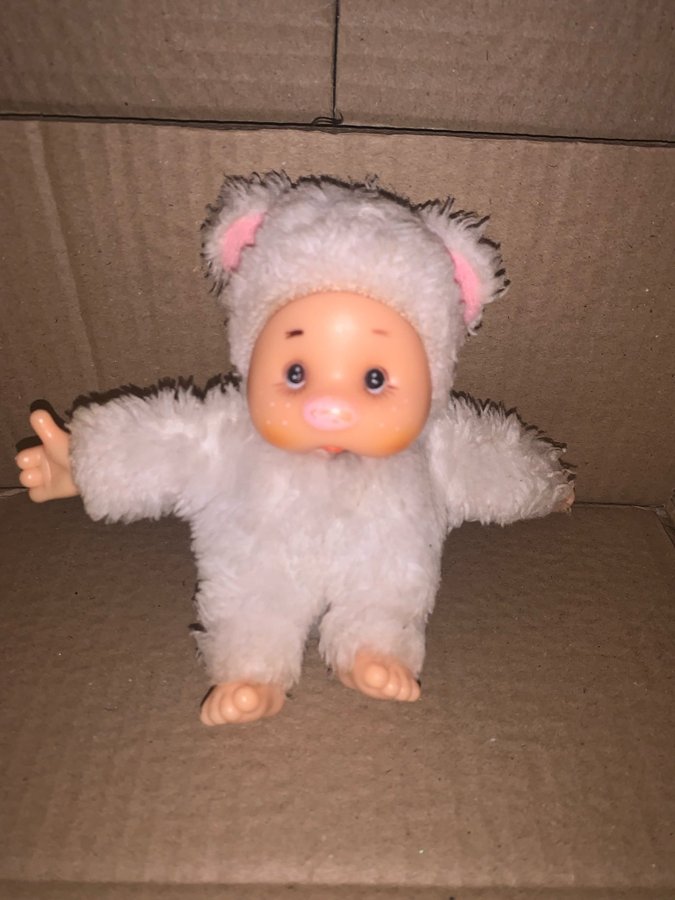 Rare vit Monchichi Sankyo | Köp på Tradera (713366502)