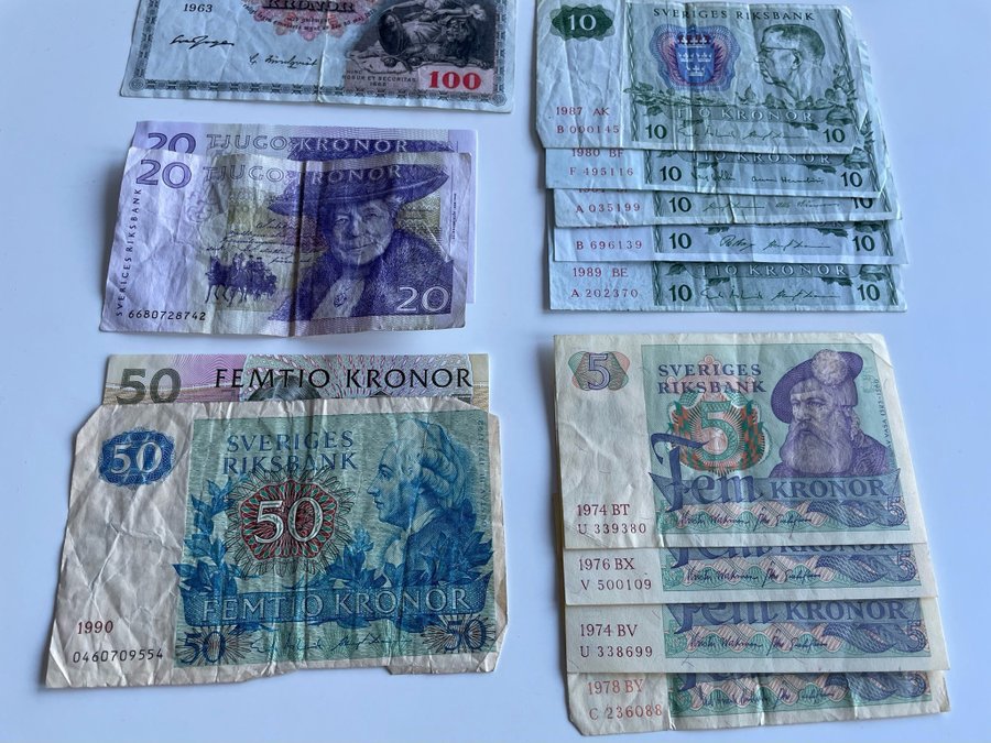 Se produkter som liknar Gamla sedlar, nominellt värde.. på Tradera ...