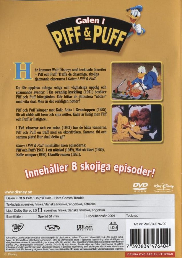 Se produkter som liknar DVD - Galen i Piff & Puff (Di.. på Tradera ...