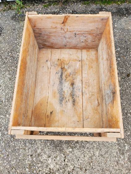 Äldre vintage större trälåda med texten MUSTAD .. | Köp på Tradera ...